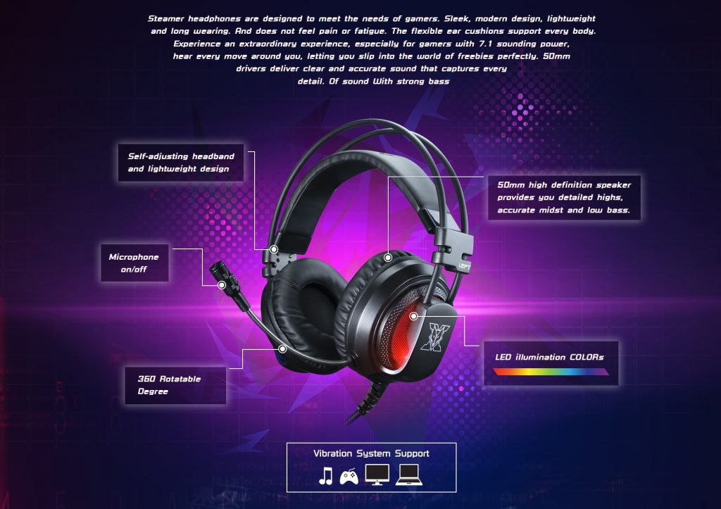 x95 gaming headset - NUBWO