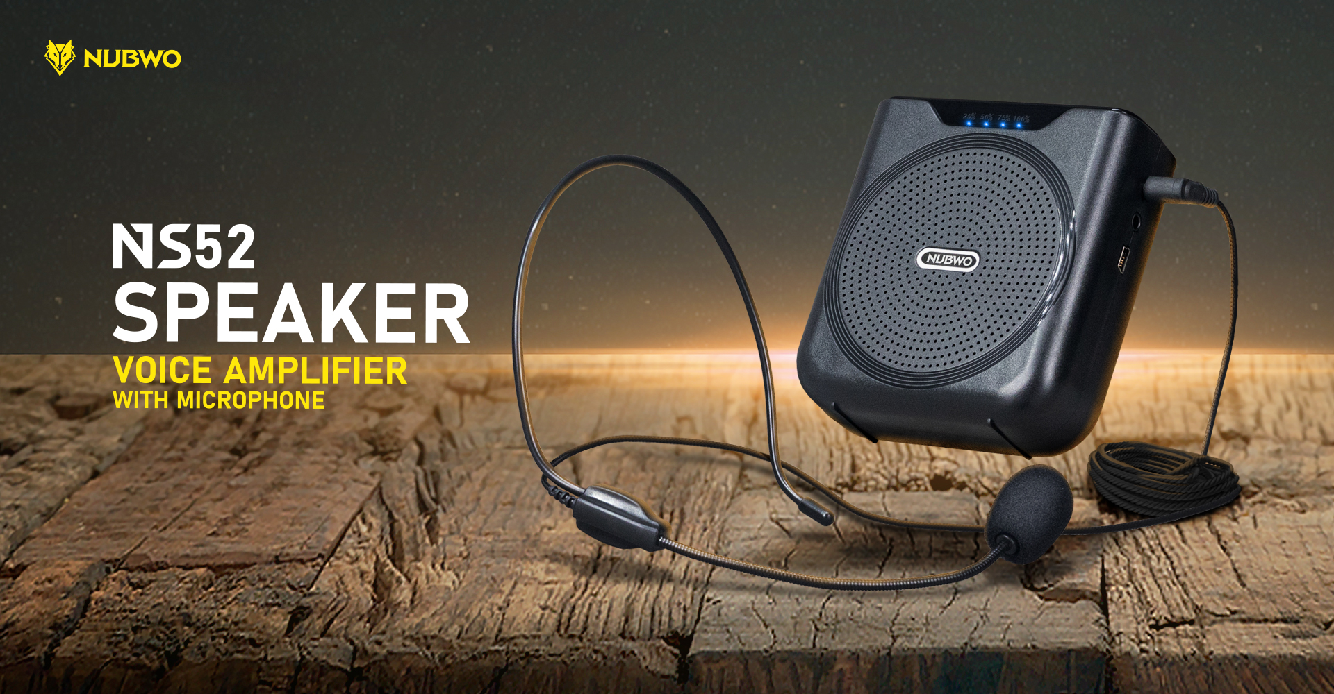 เครื่องขยายเสียงพร้อมไมโครโฟน รุ่น NS52 - NUBWO