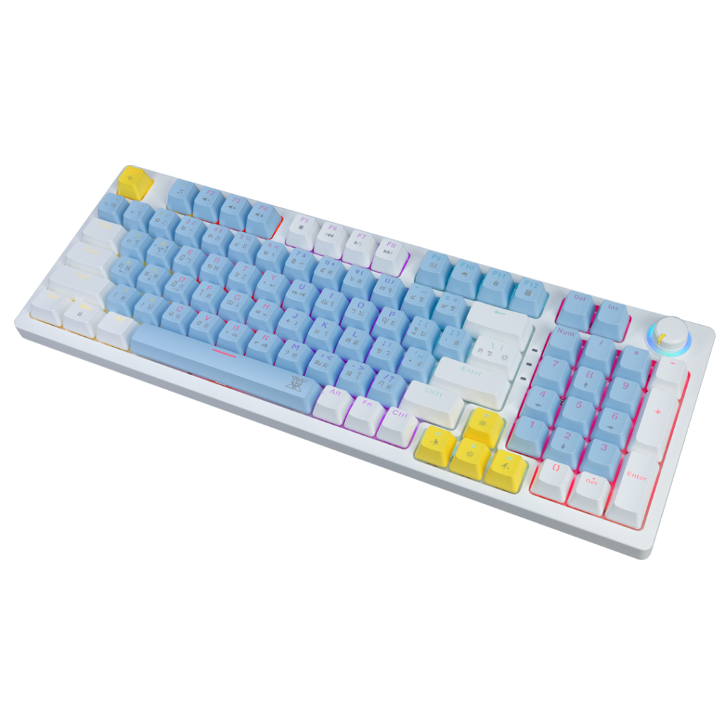 คีย์บอร์ดเกมมิ่ง รุ่น X801 NEW COLOR - NUBWO